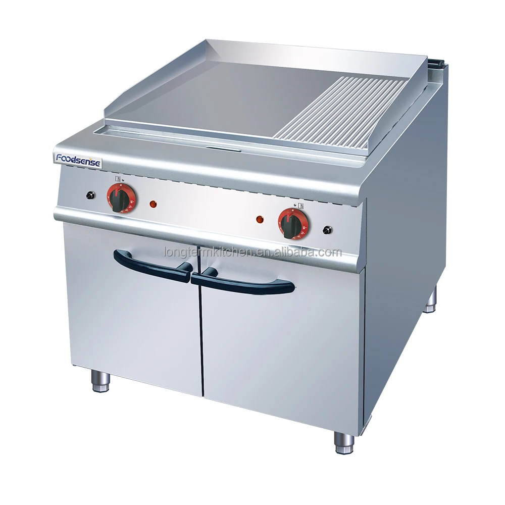 Stainless Steel Commercial Bbq Grill/gas Lava Rock Grill With Cabinet ...