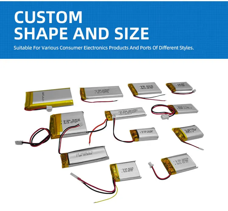 Flexible Packaging 402025 130mAh lithium ion cell li-ion polymer ...