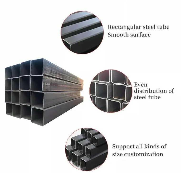 Astm Steel Profile Ms Square Tube Galvanized Square And Rectangular ...