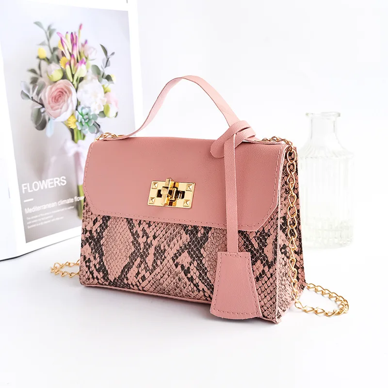 Wholesale Factory Chic Leather Snakeskin Mini Handbags Women Purse ...