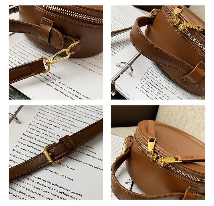 2021 New Arrivals Ladies Round Messenger Handbags Luxury Purses Lady ...