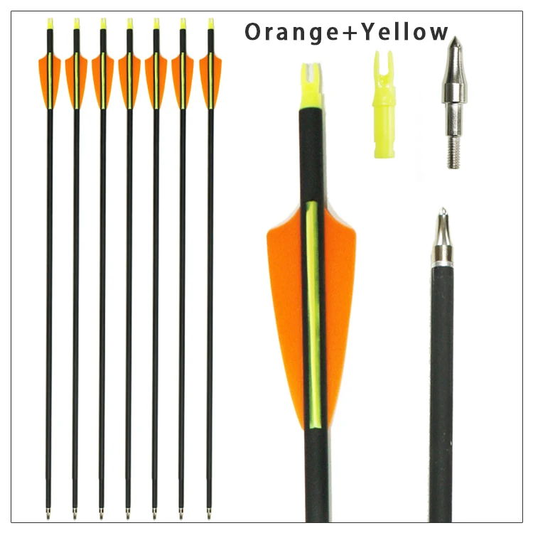 Musen 30 Inch Spine 500 Carbon Archery Arrows,Hunting And Target ...