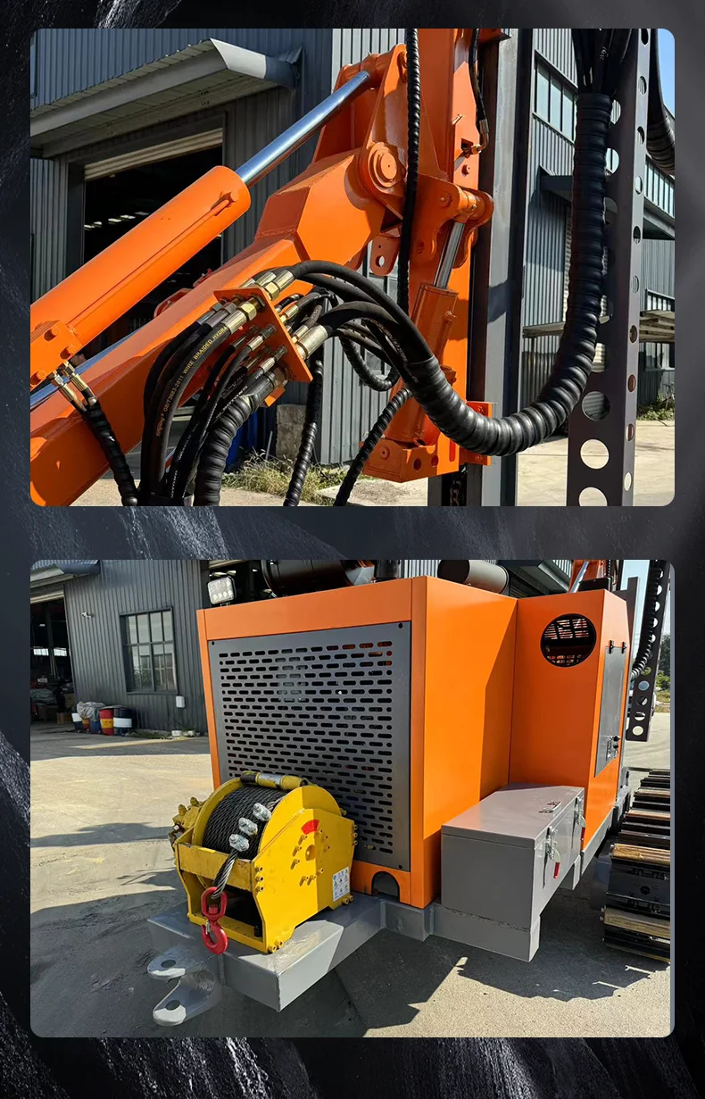 DTH Drill Rig for Quarry Rock Blast Hole with Engine As Core Component ...