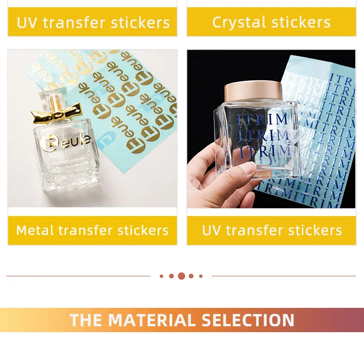 Custom Printing Vinyl Uv Transfer Sticker Transparent Logo Metal ...