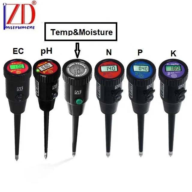 Soil NPK Ph EC Temp&humidity Analyzer Meters - High Speed Measurement