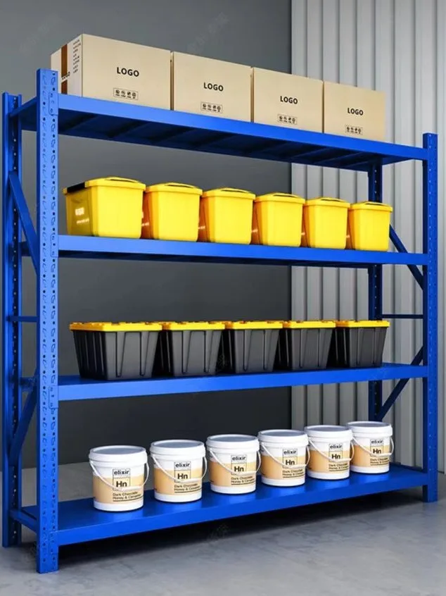 Factory Metal Boltless Stacking Rack Industrial Warehouse Storage Racks ...