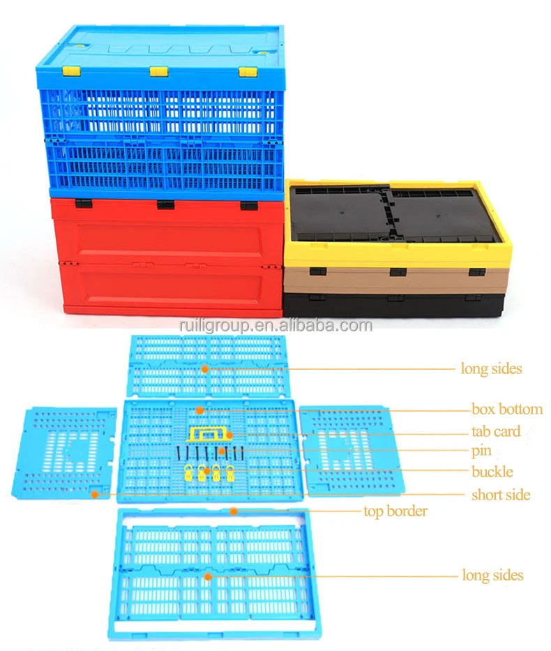 Warehouse Supermarket Waterproof Mesh Storage Container Stackable ...