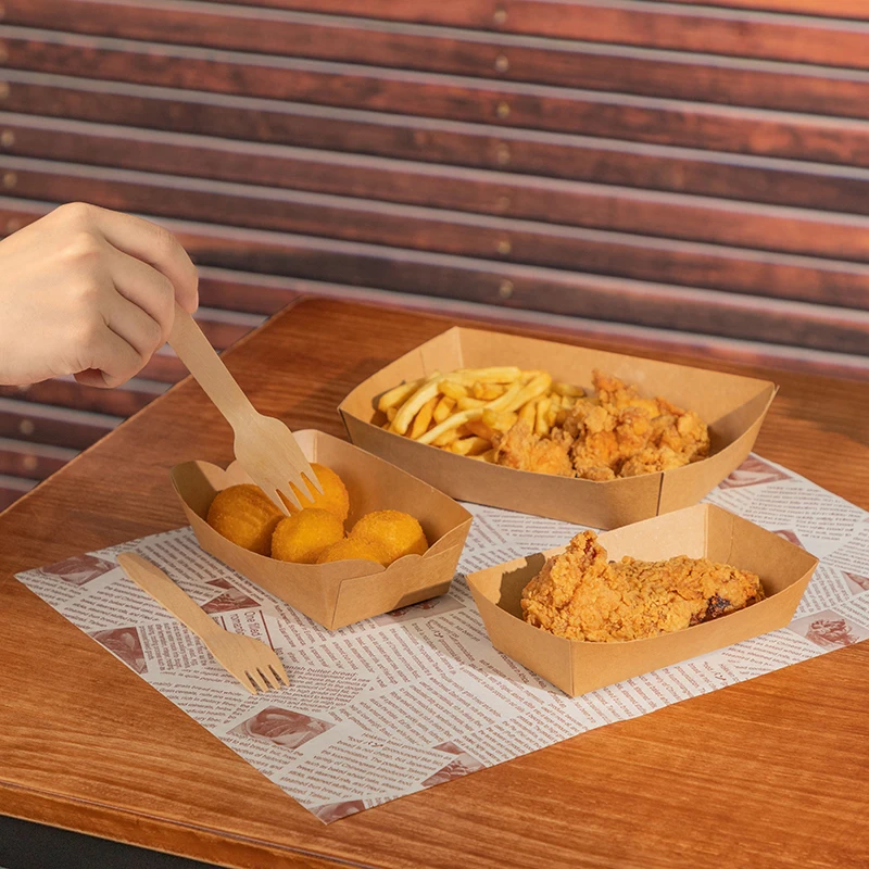 Lokyo Custom Disposable Hot Dogs Chicken Nugget Chips Degradable Take ...