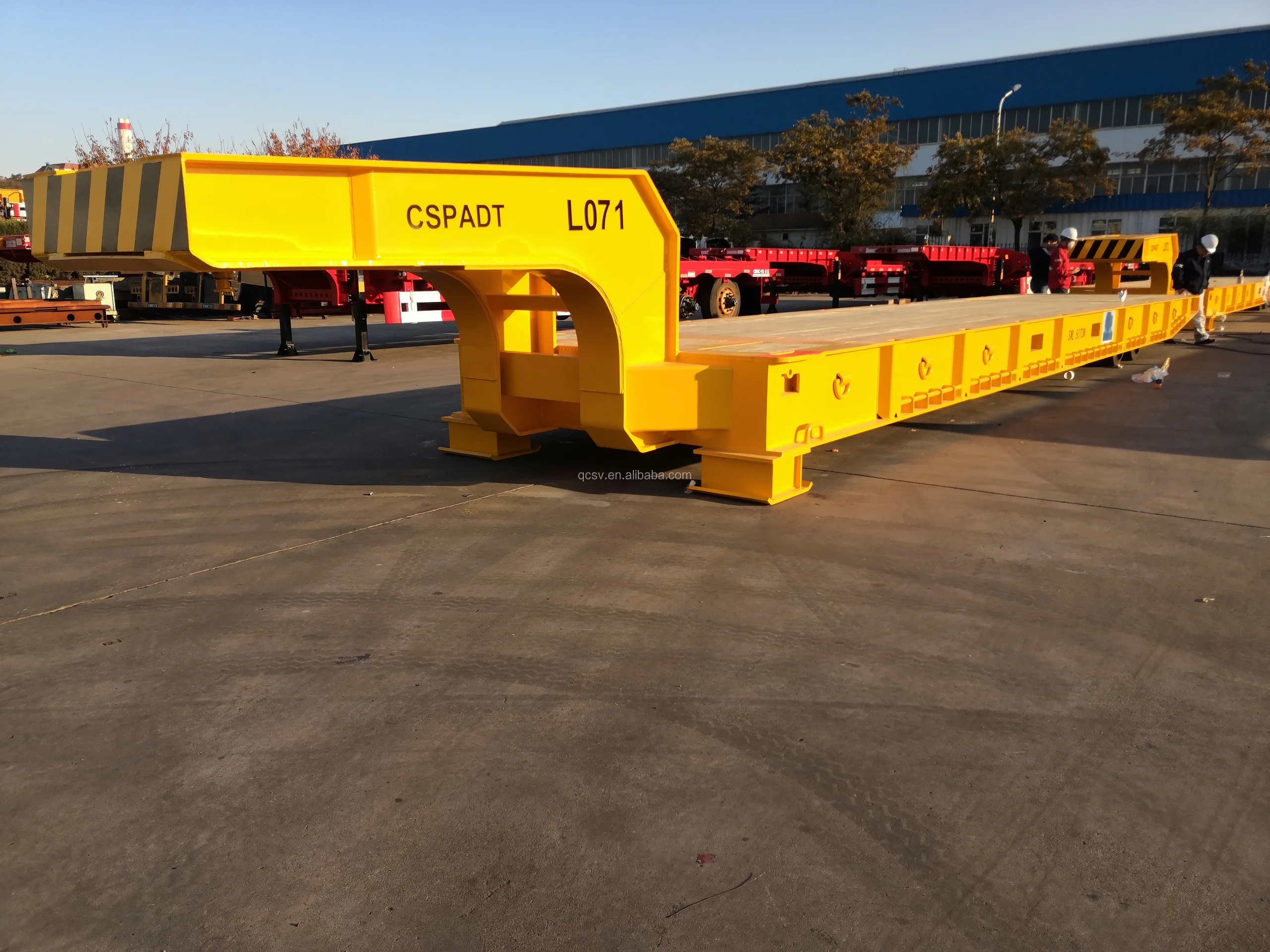 100ton Gooseneck 40ft 45ft Mafi Trailer Roro Trailer - Buy Gooseneck ...