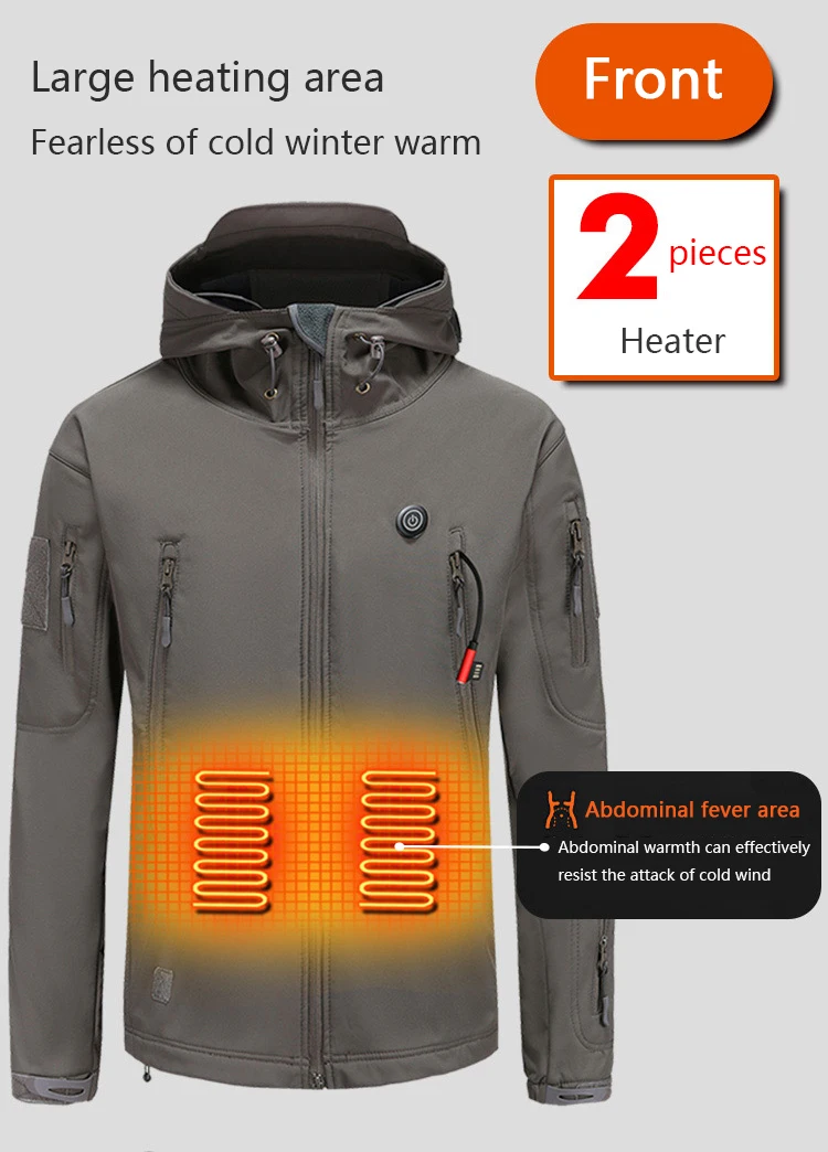 Ejoy Smart Heating Hooded Warm Jacket - Ideal for Outdoor Sports