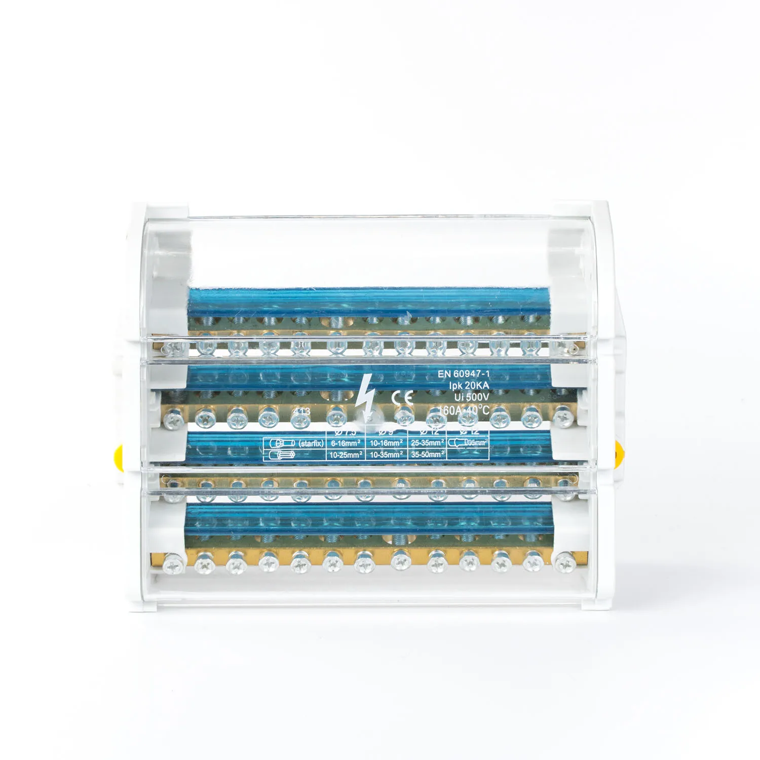 500V 125A Multilayer Din Rail Terminal Block Connector Automotive ...