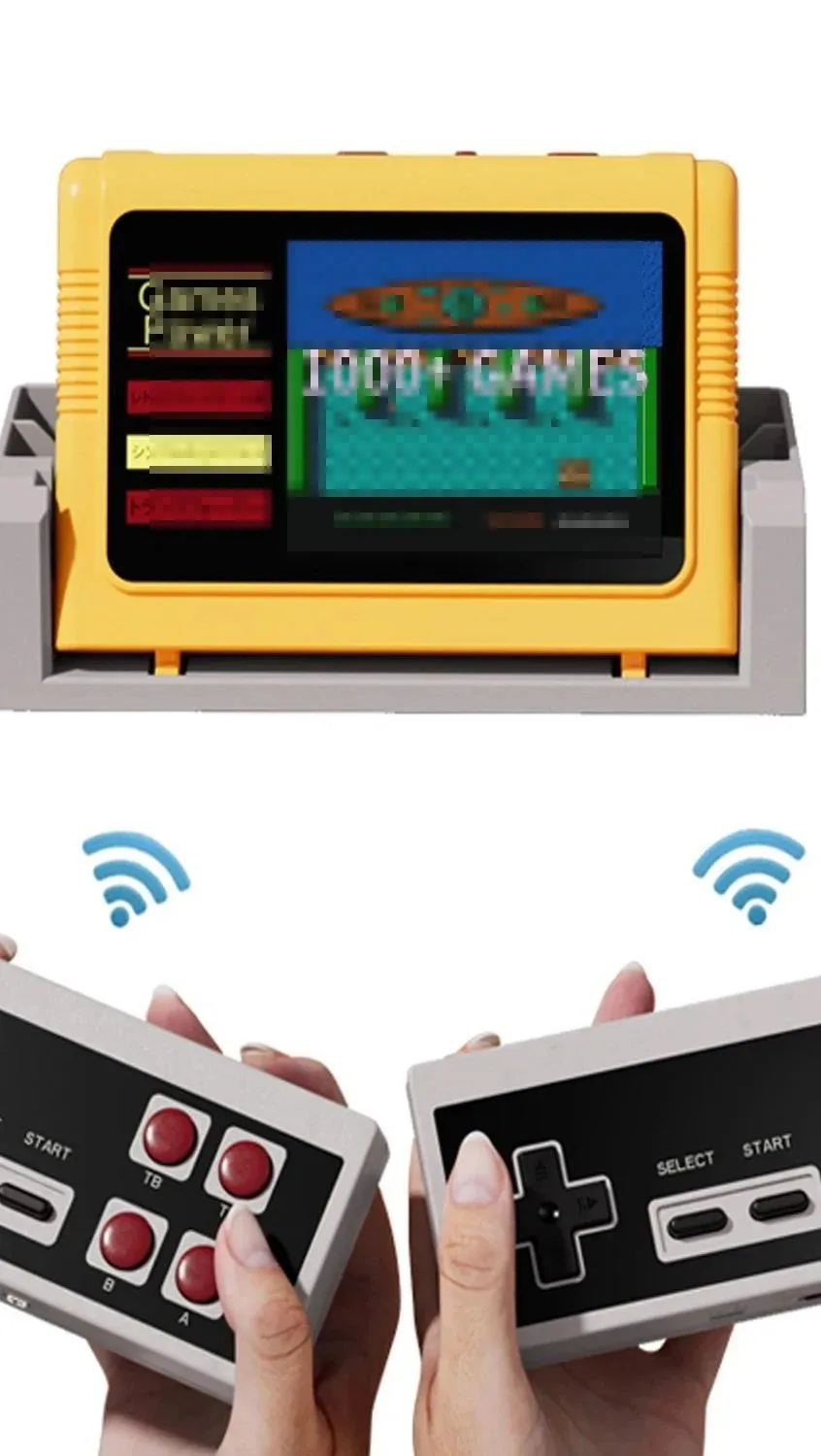 K20 Mini Tv Game Console 8 Bit 3.0inch Tft Screen 1000 Games With Dual ...