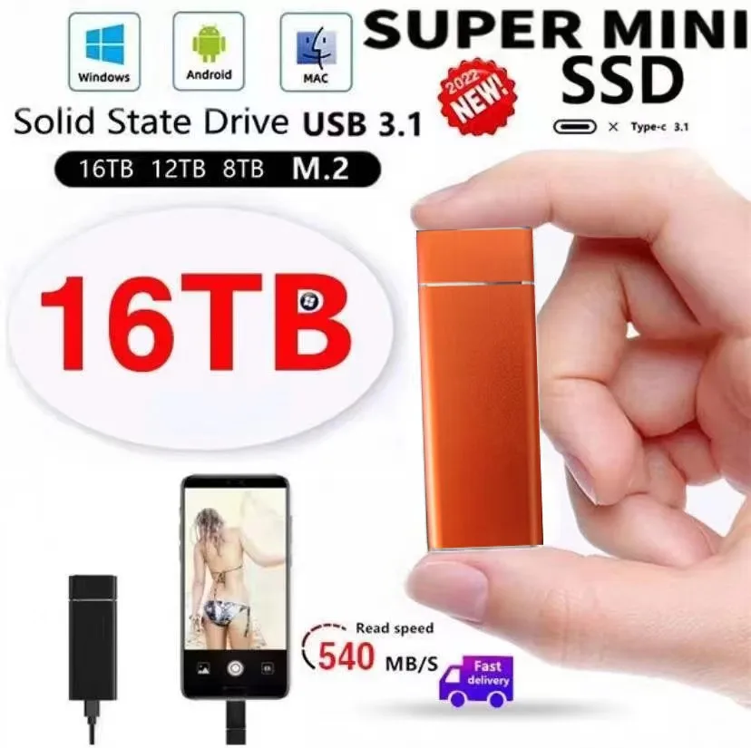 Portable External Storage Hard Disks for Laptops 1TB to 16TB High Speed ...