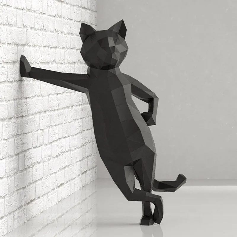3D Standing Cat Paper Craft - Cool Kitty Models for Home