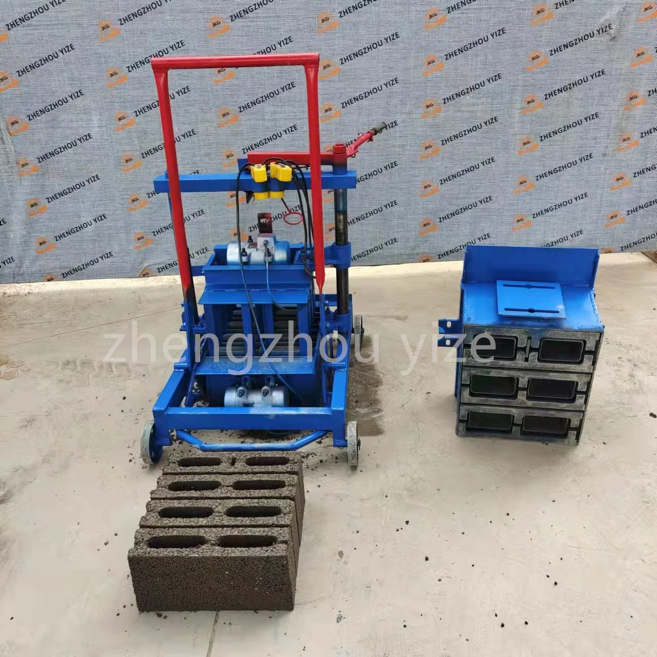 Hollow Cement Brick Making Machine Block Forming Machine Concrete Block ...