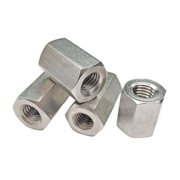 Hex Coupling Nuts M5 M6 M8 M10 M12 M16 M20 M24 304 Stainless Steel Rod ...