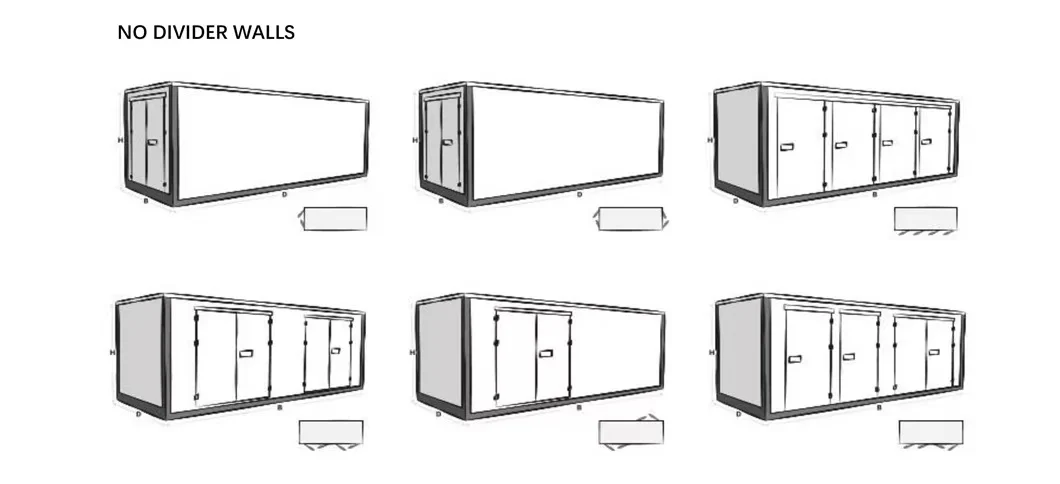 Steel Material Prefab Assemble Stackable Foldable Mobile Container