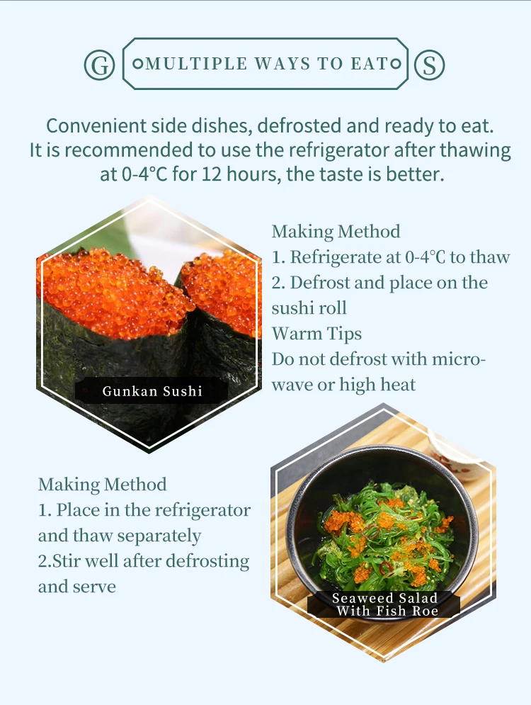 Sushi Topping Seasoned Capelin Roe Masago Ebiko| Alibaba.com