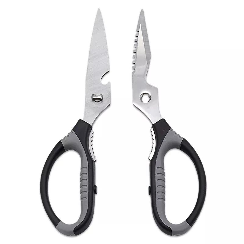 6 In 1 Japanese Stainless Steel Multi-function Tpr Handle Houseware Shears Meat Cutting Heavy ...