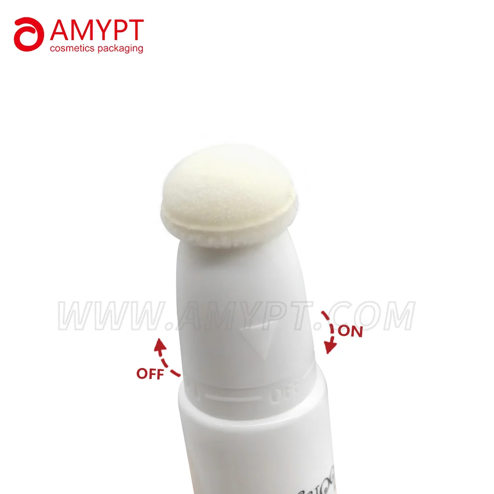 Makeup Tools Cosmetic Plastic Tube Flocking Sponge Applicator Tube ...