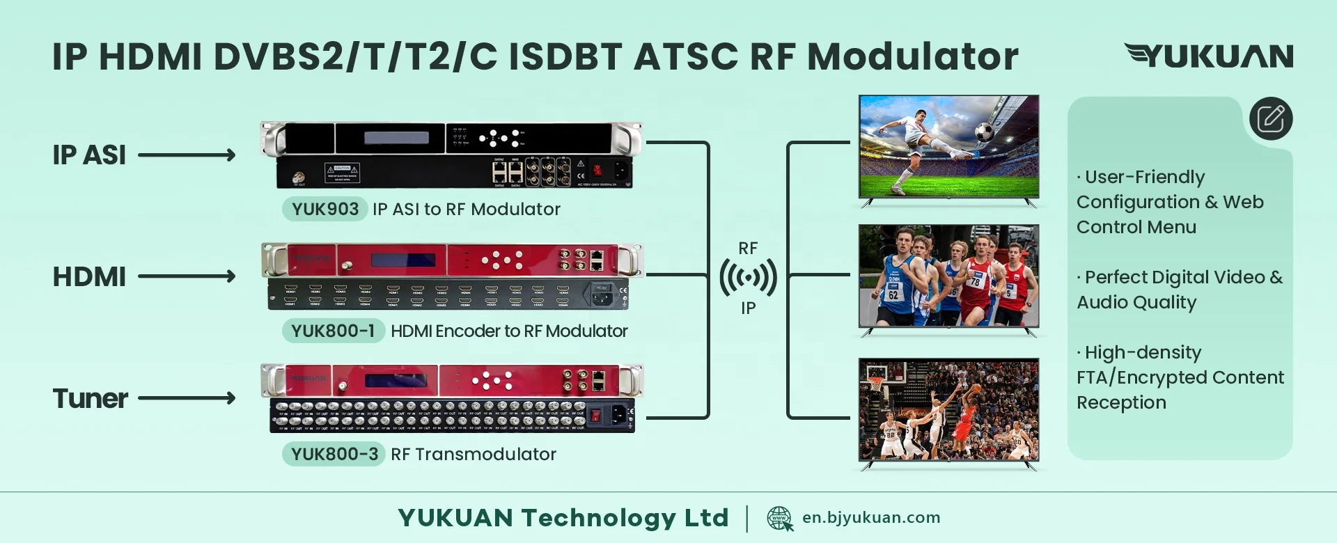 Tv Broadcast Fta 16 Channel Iptv Isdb T Dvb T2 Atsc Qam Hd Encoder Modulador Hd Mi - Buy Hd ...