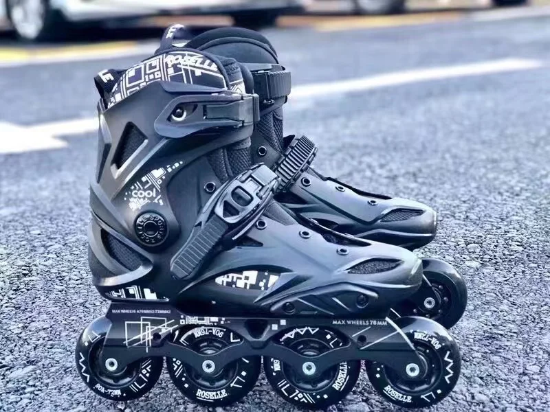 Seemore Professional Pu 4 Wheels Inline Skates Outdoor Fitness Roller ...