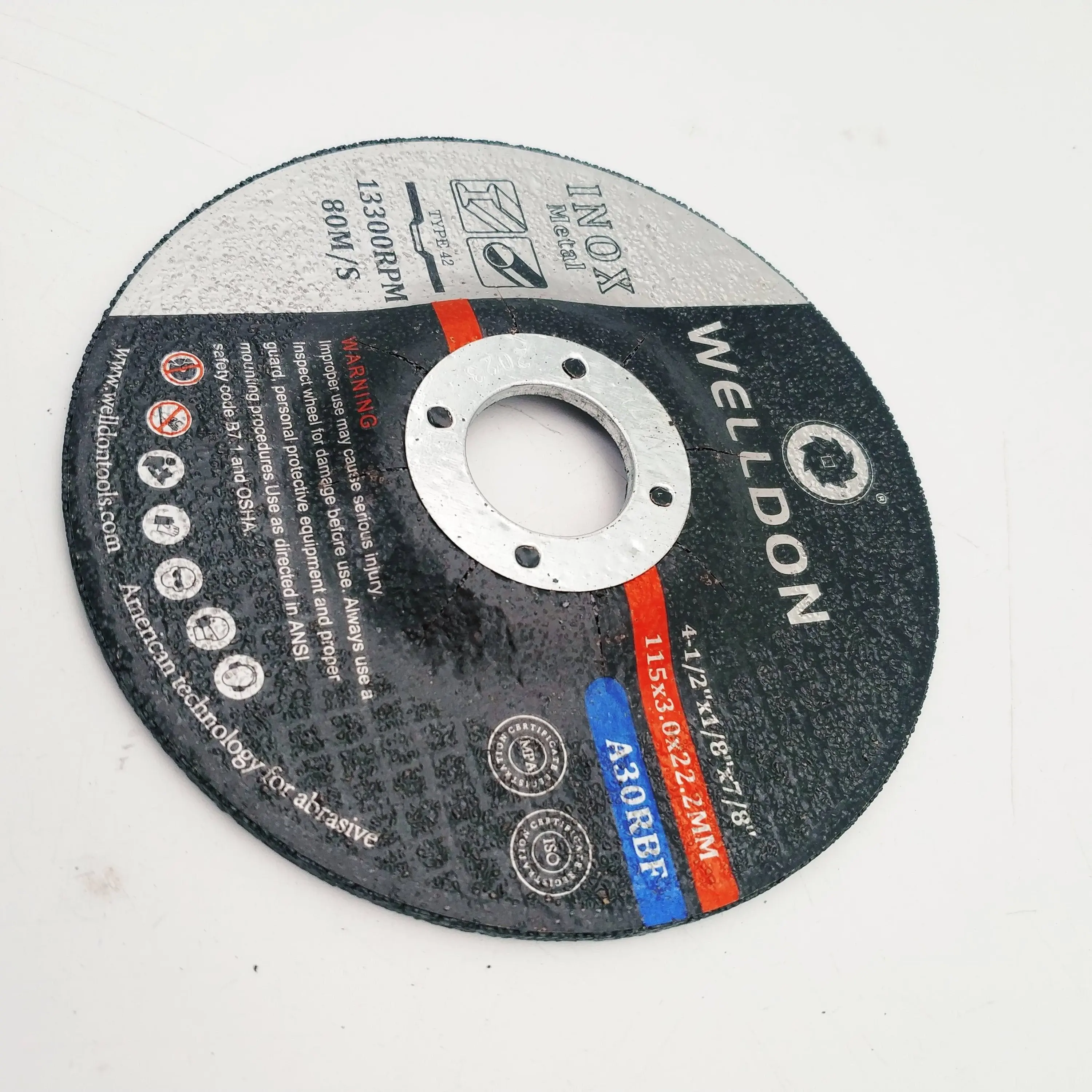 Welldon 115x3x22,2mm 4 Pulgadas 4-1/2 De Rueda De Corte Amoladora De ...