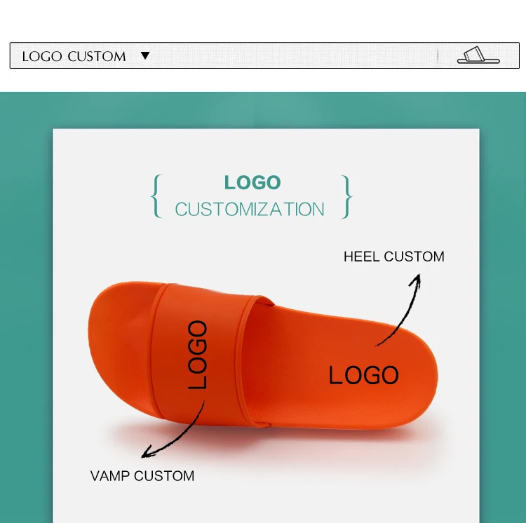 Custom Flip Flops Custom Printed Slippers Slides Footwear Custom Logo ...
