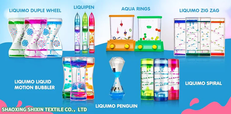 Promotional Sensory Hourglass Liquid Fidget Toy Children Activity ...