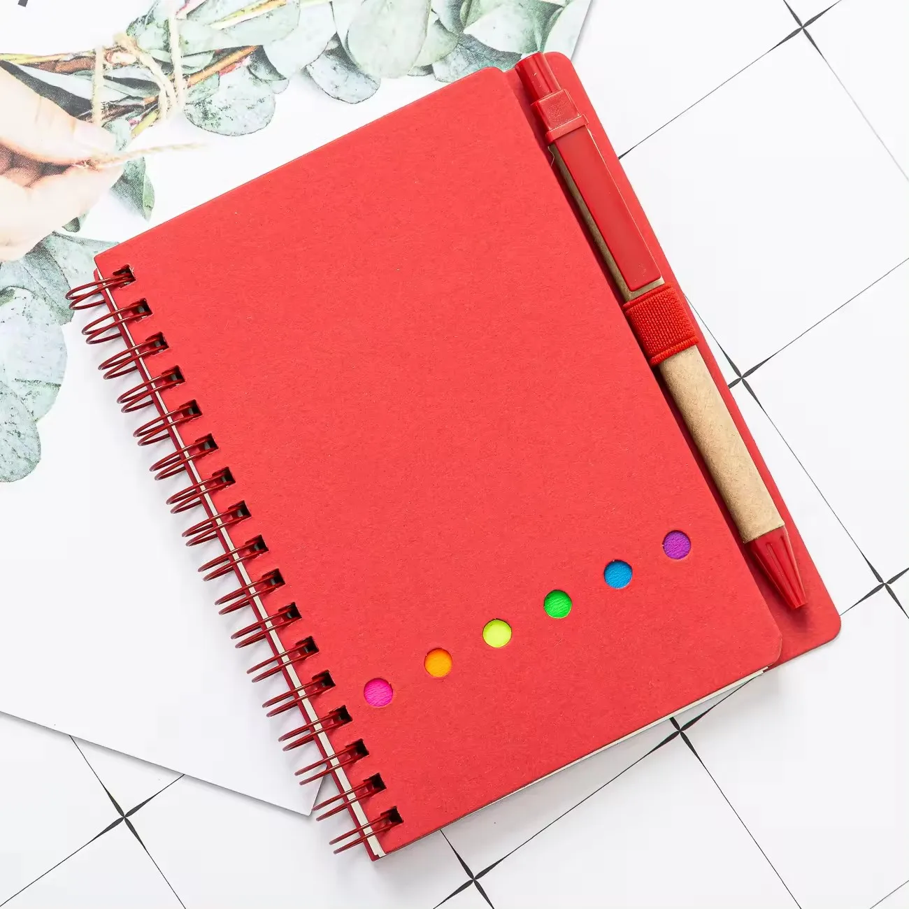 Alibaba.com: Custom Logo Kraft Notepad with Pen, Eco Kraft Paper, Mini ...