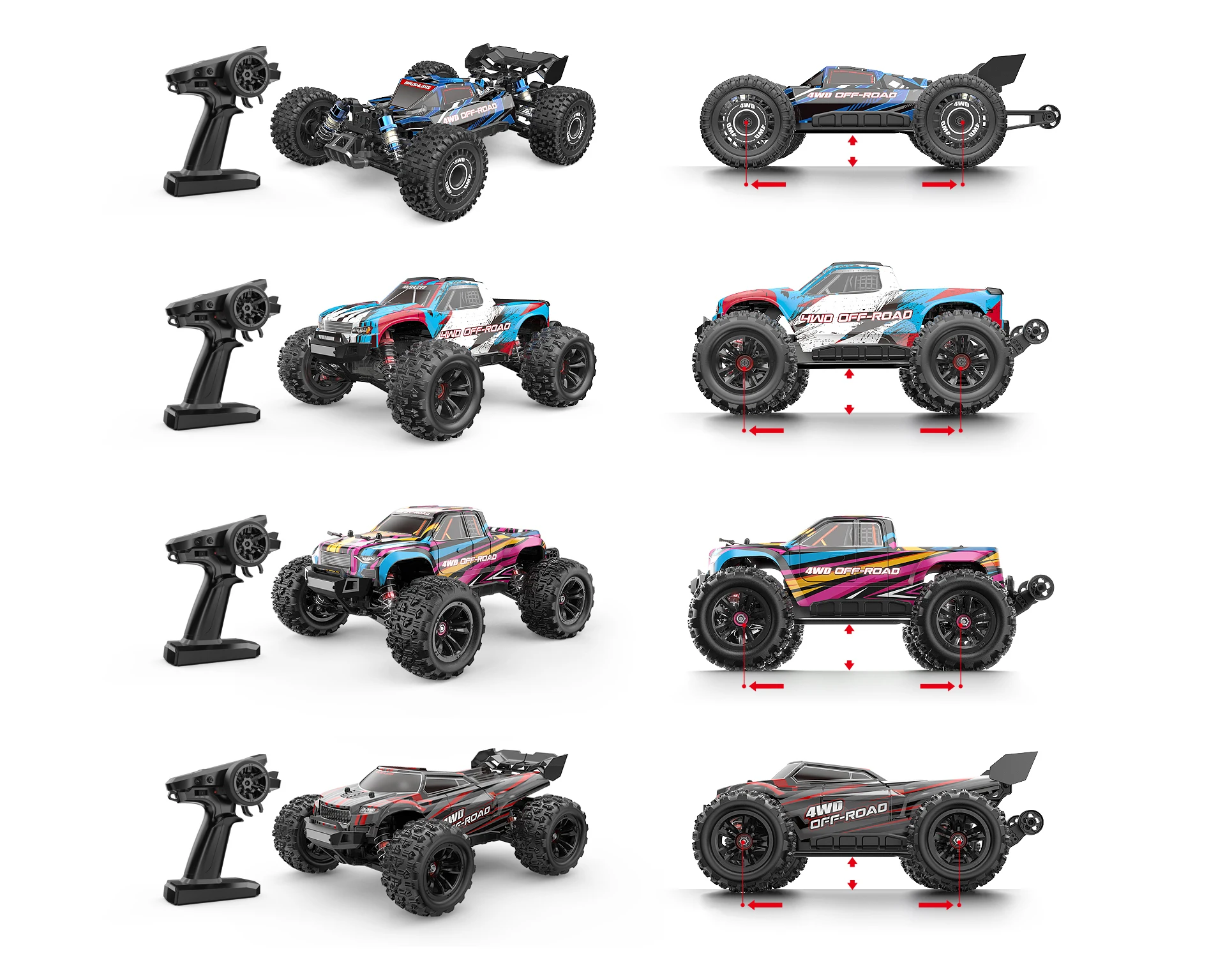 MJX Hyper Go 16208 Brushless RC Car - High-Speed Monster Truck
