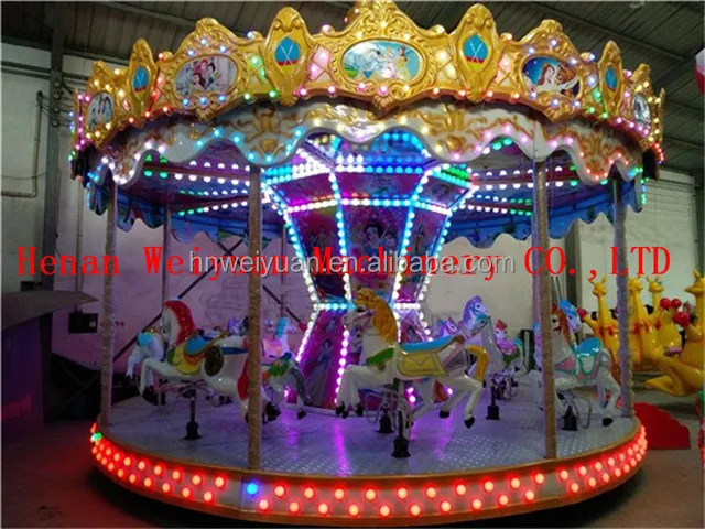 Outdoor Christmas Merry Go Round - Kids Carousel Fun