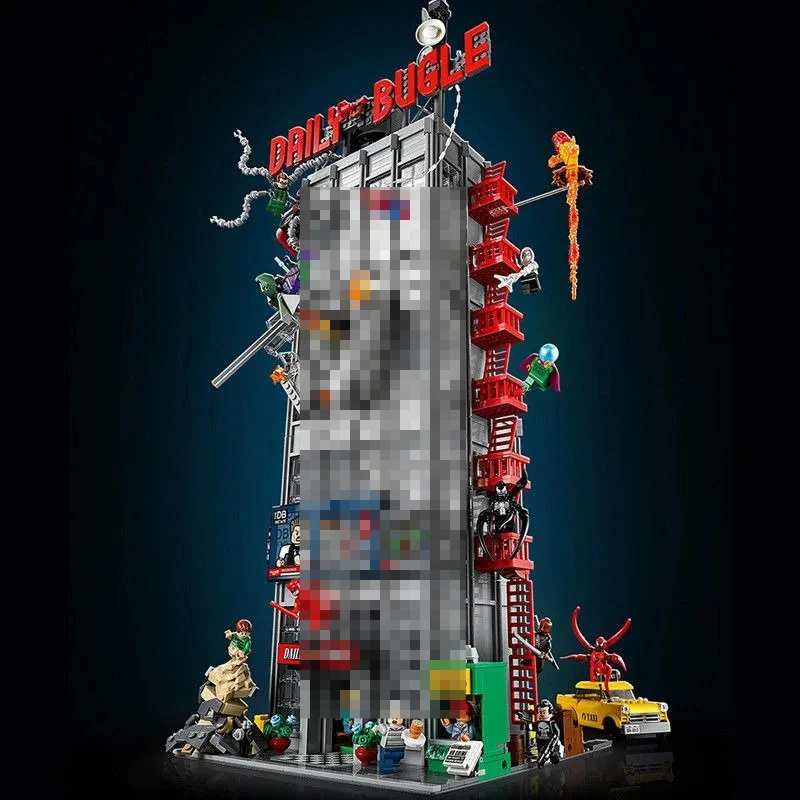 Marvel Compatible Bricks Daily Bugle Building 76178 Hero Series Spider ...