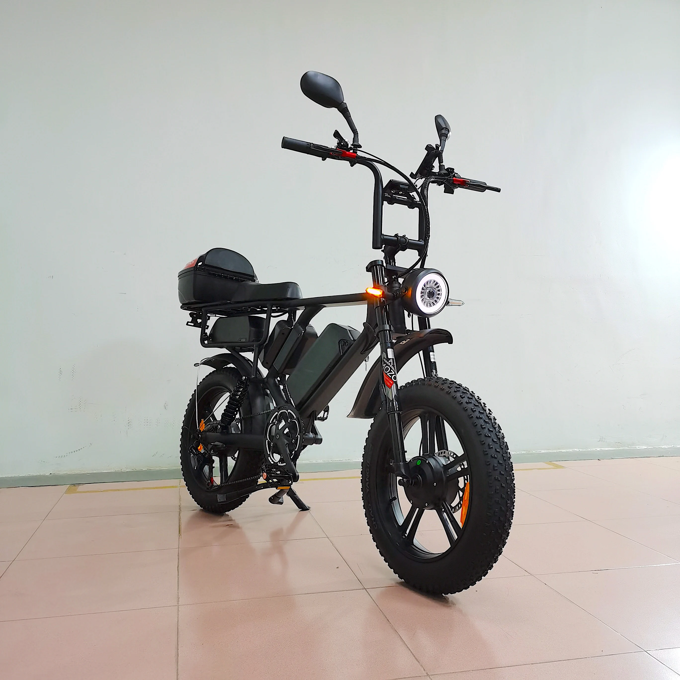 2000W Dual Motor Electric Bike - 52V 44ah Fat Tire E-bike