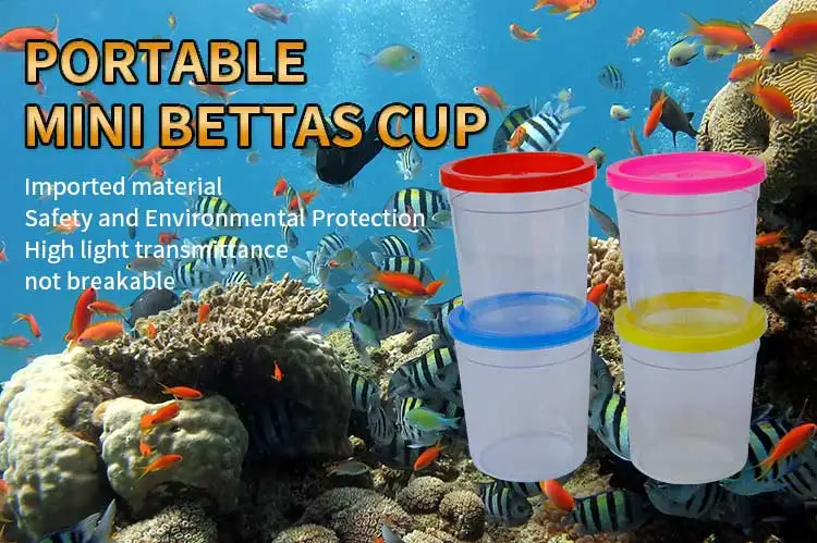 Mimi Fish Cup - Sustainable Bettas Fish Tank with Lid