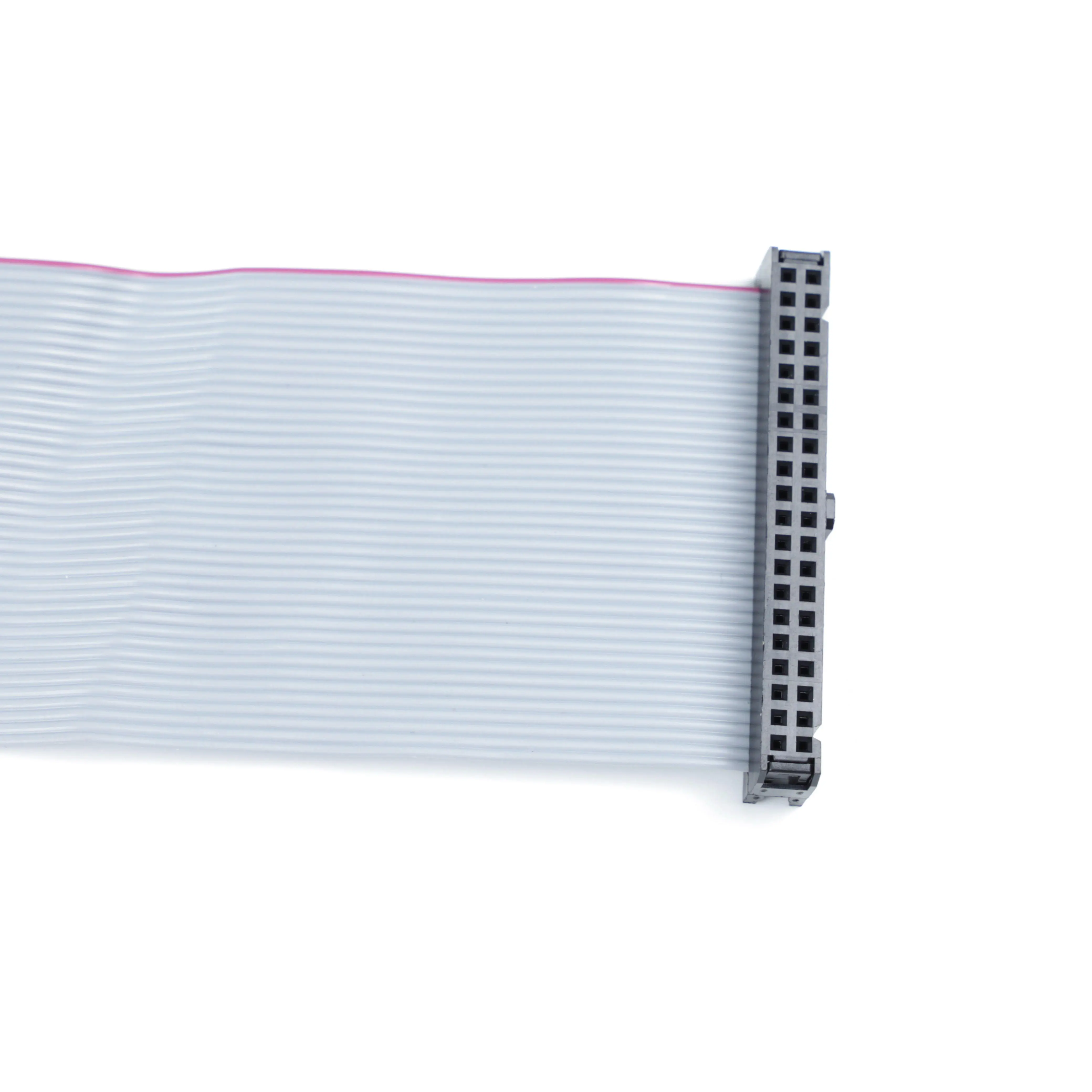 Custom 2.54mm Pitch Idc 2 3 4 5 6 7 8 9 10 12 14 16 18 20 24 26 30 40 Pin Idc Flat Ribbon Cable ...