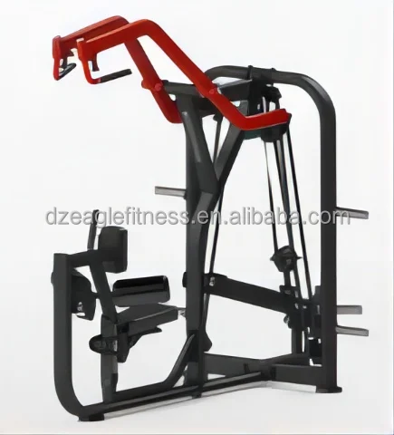 Gym Exercise Machine Strength Plate Load PLATED HIGH ROW for Commercial ...