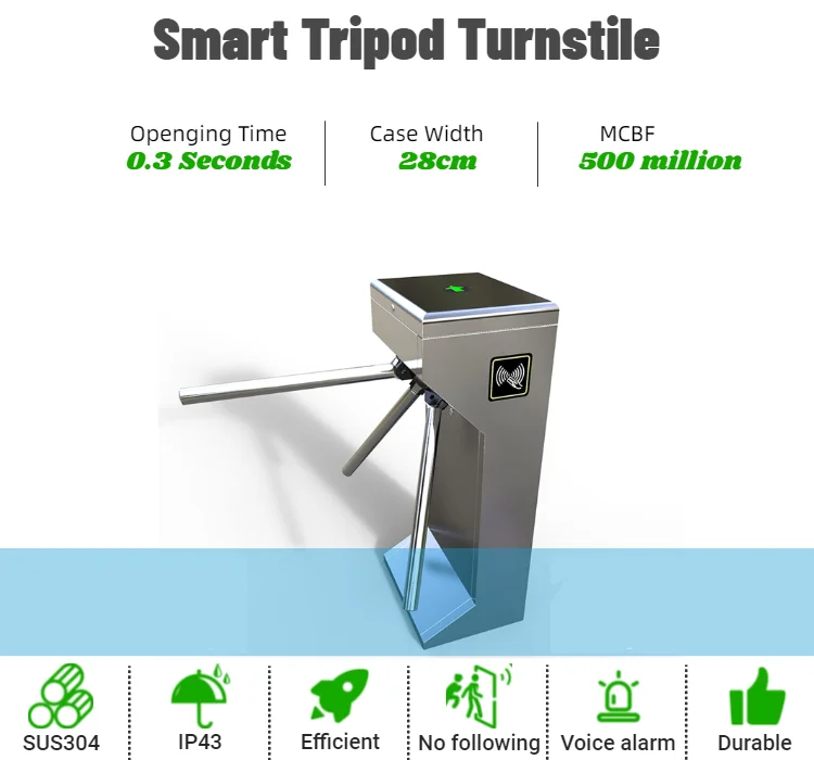 Tripod Turnstile Barrier Gate,Vertical Tripod Turnstile,Double Core ...