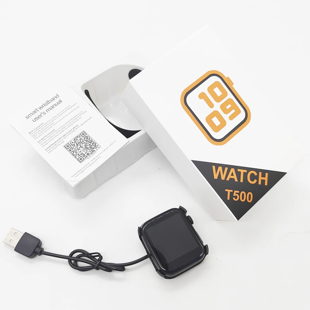 T500 Smart Watch Ip67 Music Bt Call 1.44inch Full Touch Screen ...