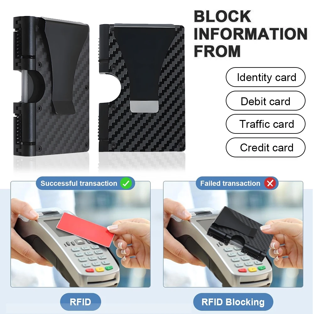 X-World Small Size RFID Blocking Slim minimalist Aluminum Credit Card ...