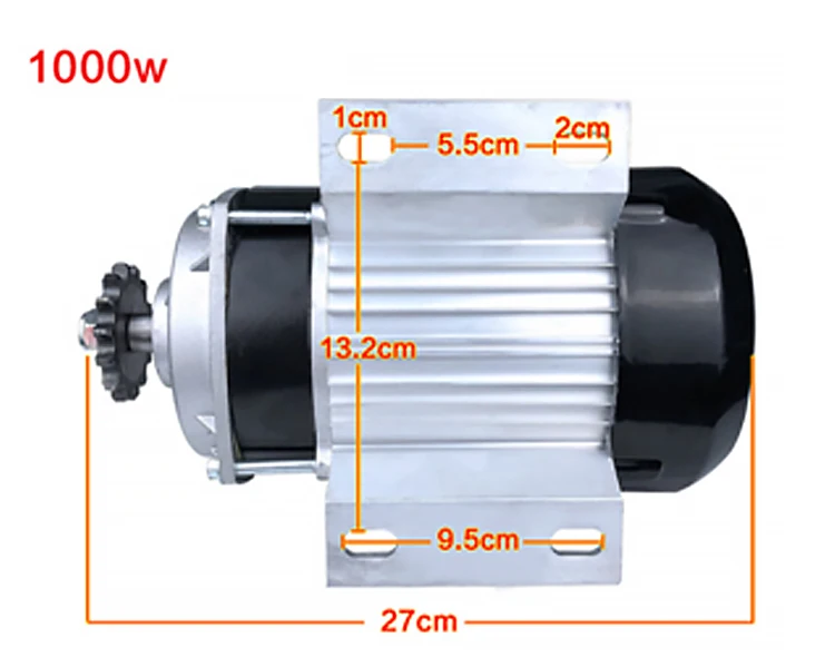 500-1200W Mid Drive Motor for Electric Tricycle - IP67 Waterproof