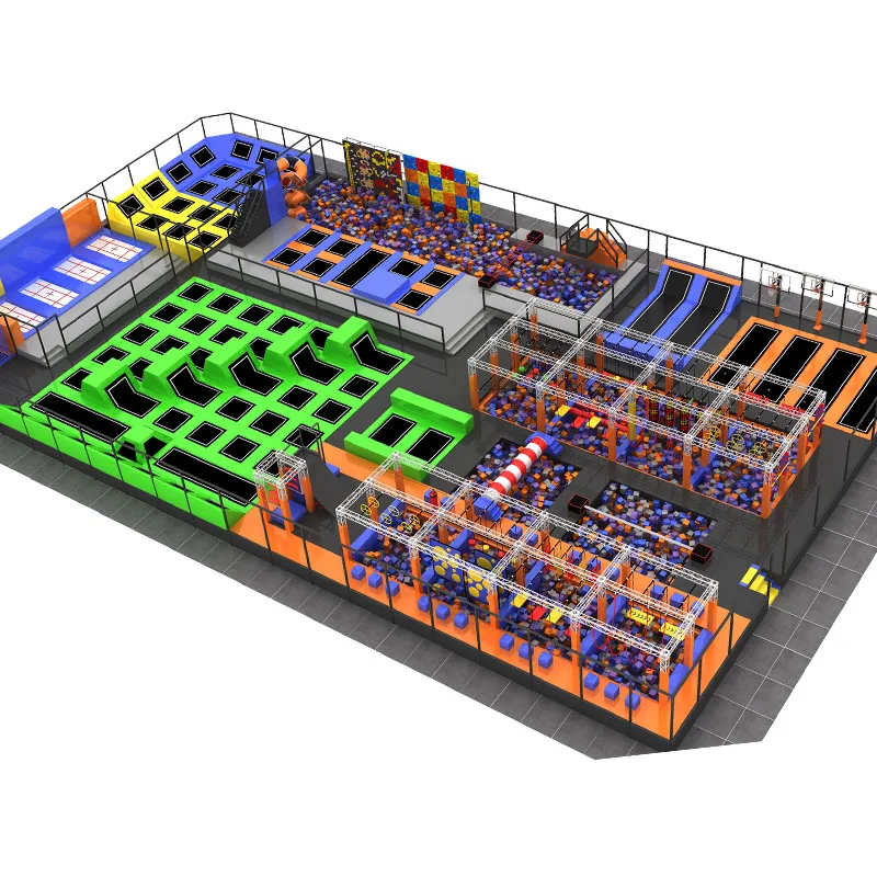 Zhongyi Adults Kid Indoor Amusement Jump Trampoline Park