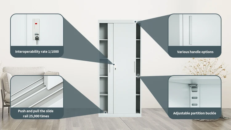 Hot Stainless Filing Cabinet Metal Cupboard Documents Office Storage ...
