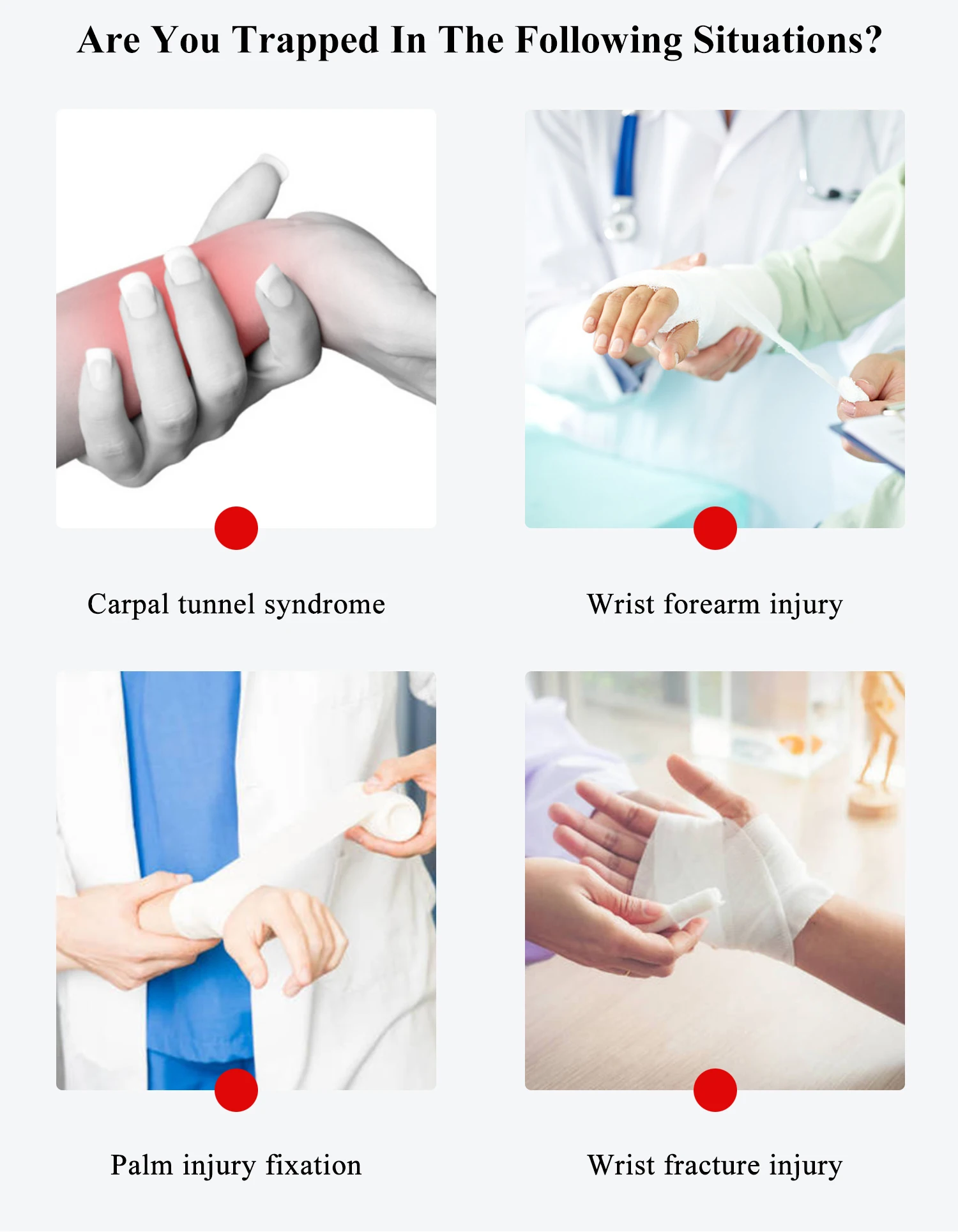 Wrist Joint Fixation Belt Wrist Fracture Fixation Protective Device ...