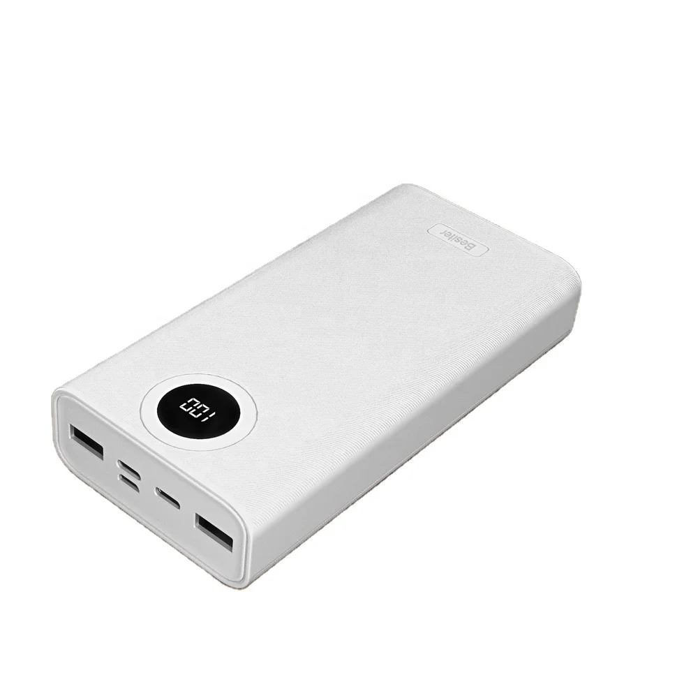 Super Fast Charging 20000mah Mini External Battery Power Bank Lcd Dual ...