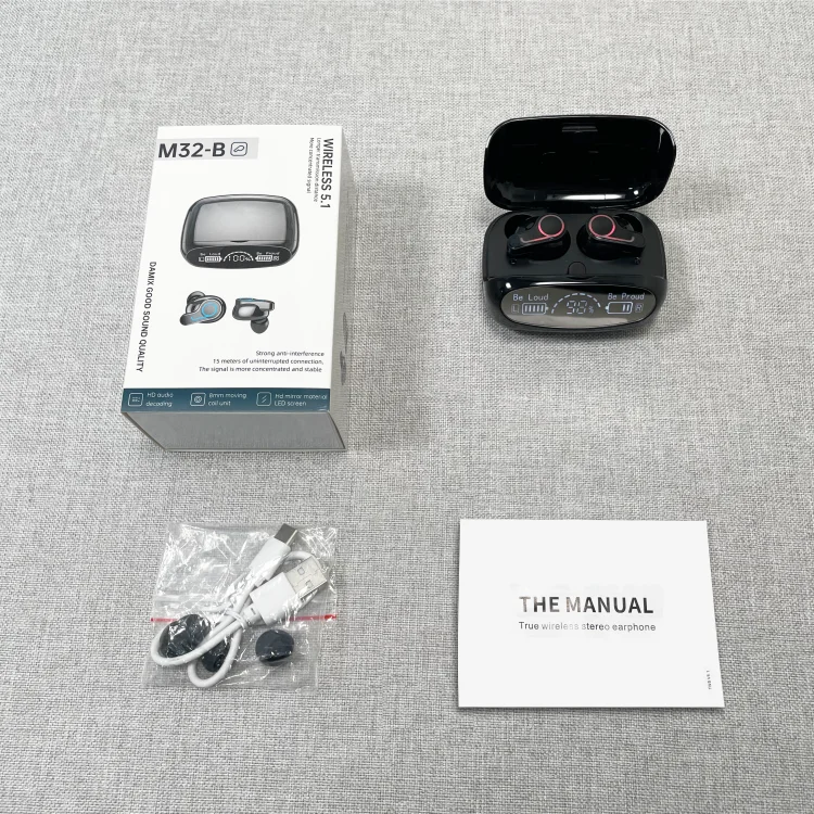 2022 M32b Tws Wireless Bt 5.1 Gamer Gaming Waterproof Stereo Led ...