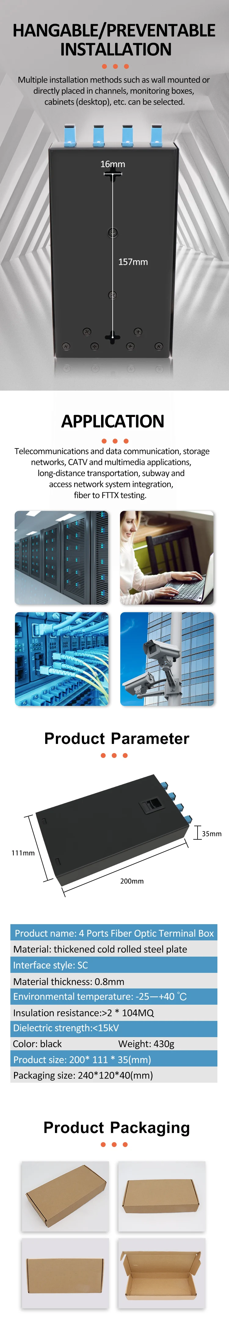 High Ftth Ont Modem Hdv Mini For Home 4 Ports Sc Interface Fiber Optic ...