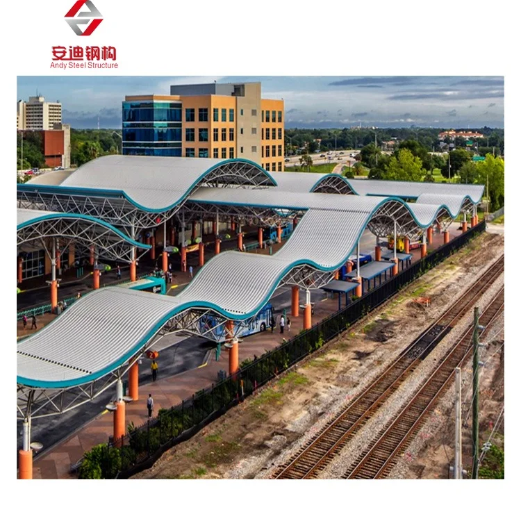 Space Frame Structure Curved Airport Terminal Roof Steel Structure ...