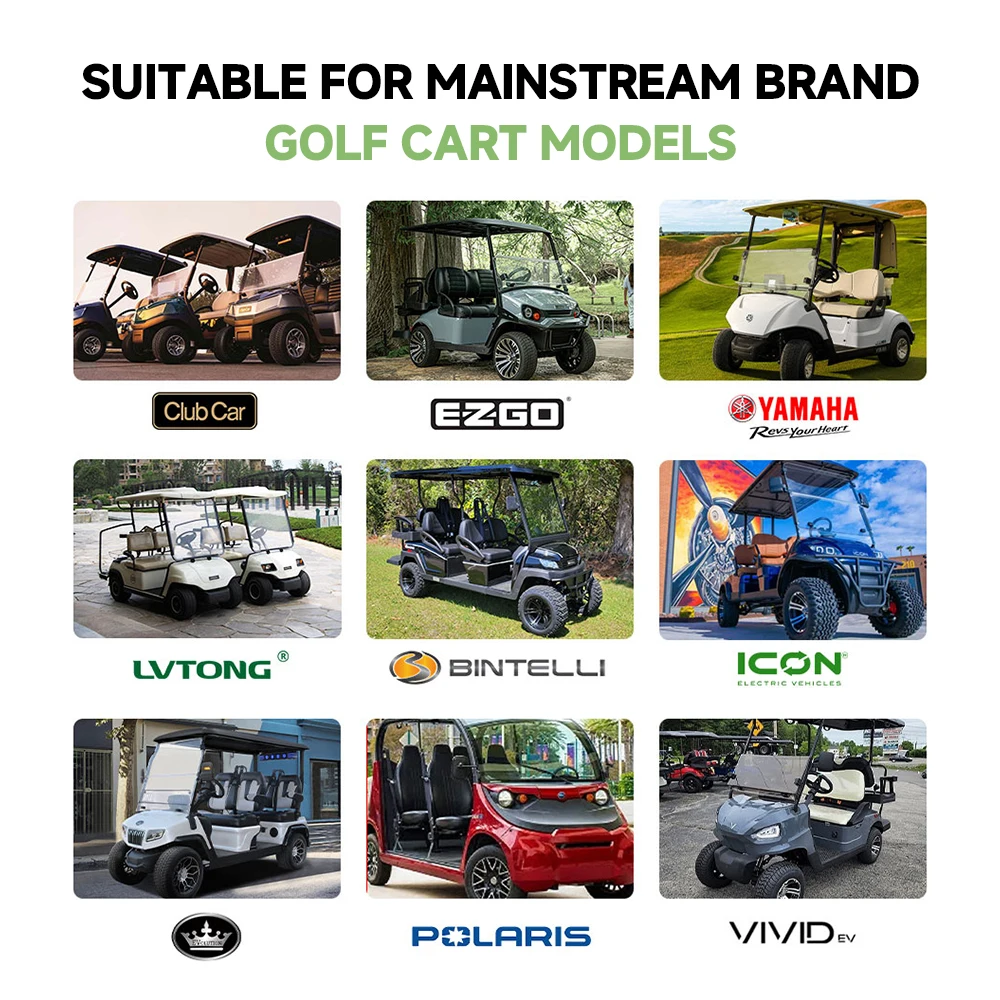 HULK 36V/48V/72V LiFePO4 Golf Cart Battery 50-200Ah 4000-Cycle CE ...