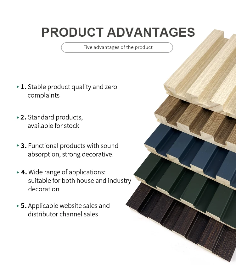 Tiange Wood Veneer Covered Mdf Wall Slat Wood Cladding Wooden Slat ...